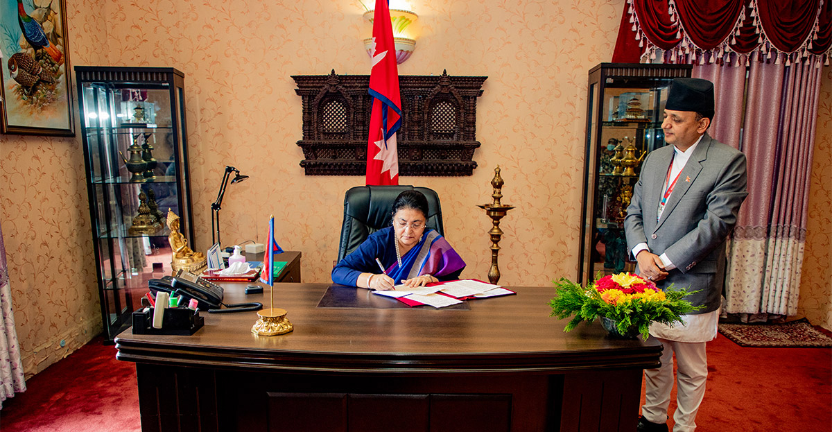 आयोजना निर्माणमा अन्तर समन्वय आवश्यक छ :राष्ट्रपति भण्डारी